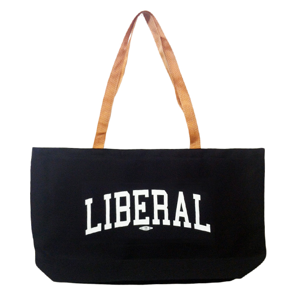 Liberal Black Tote Bag - #TB58767-LIBERAL - DemocraticStuff.com