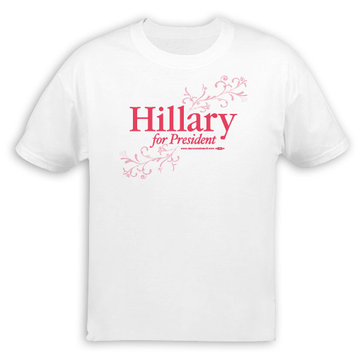 Hillary Clinton for President Flower T-Shirt - #TS63022 ...