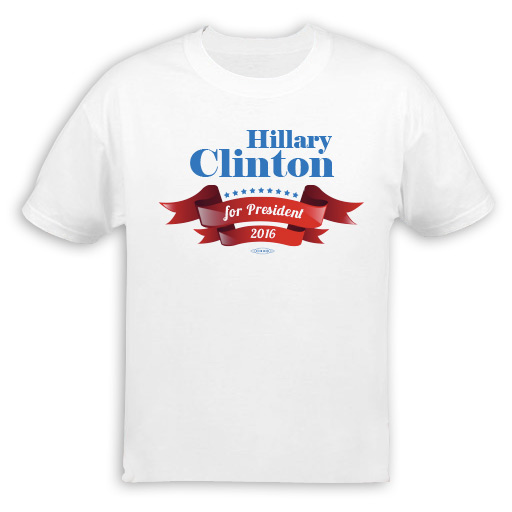 Hillary Clinton for President Ribbon T-Shirt - #TS63171 ...